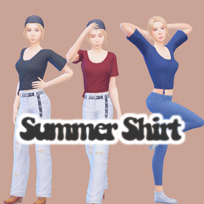 Summer Shirt - The Sims 4 Create a Sim - CurseForge