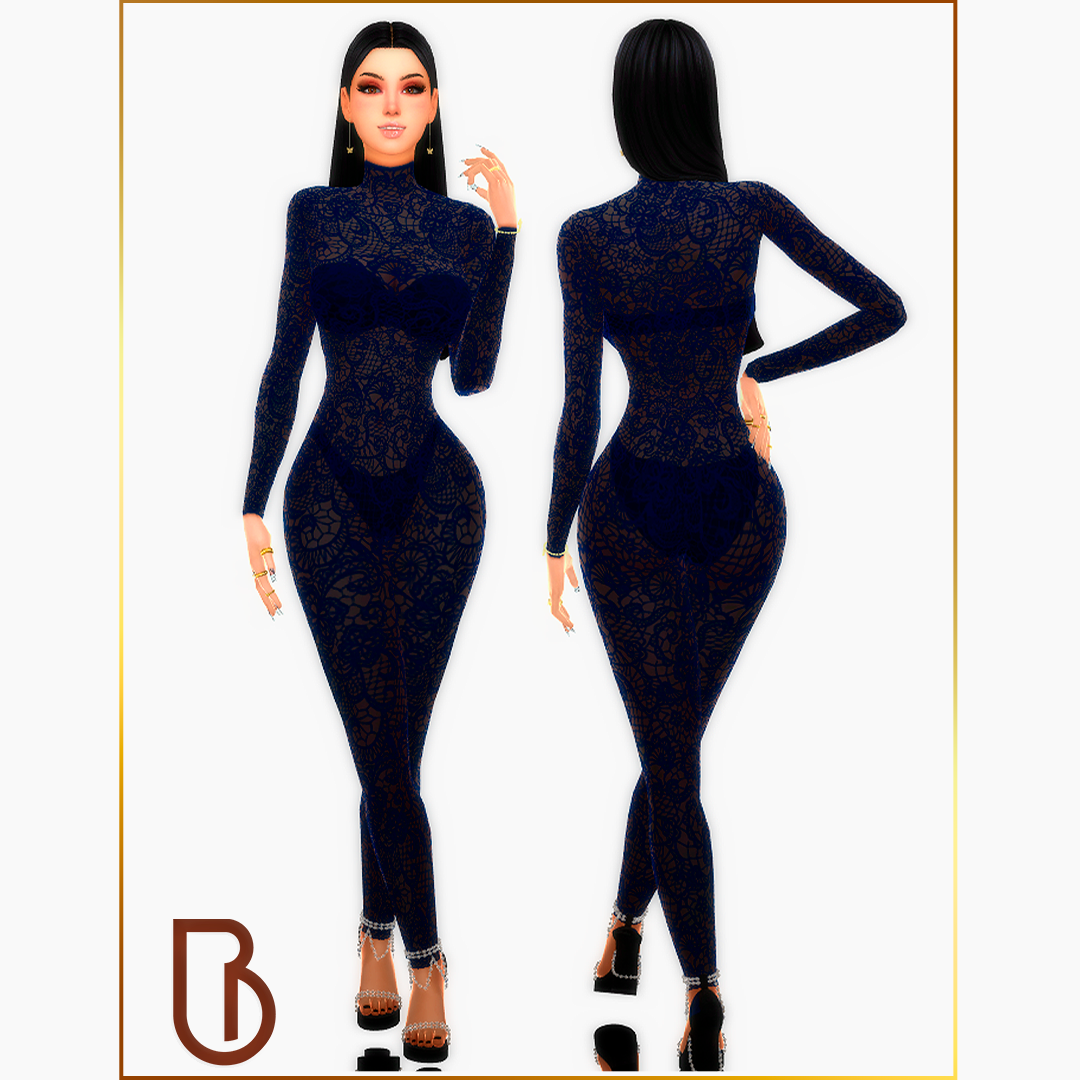 Romper Lace - Mia Version 1 - The Sims 4 Create a Sim - CurseForge