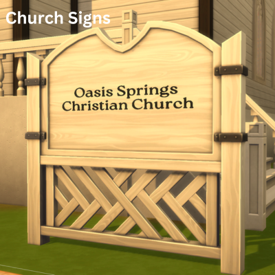 Christian Church Signs - The Sims 4 Build / Buy - CurseForge