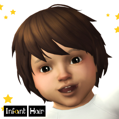 Messy Hair For Infants - The Sims 4 Create a Sim - CurseForge