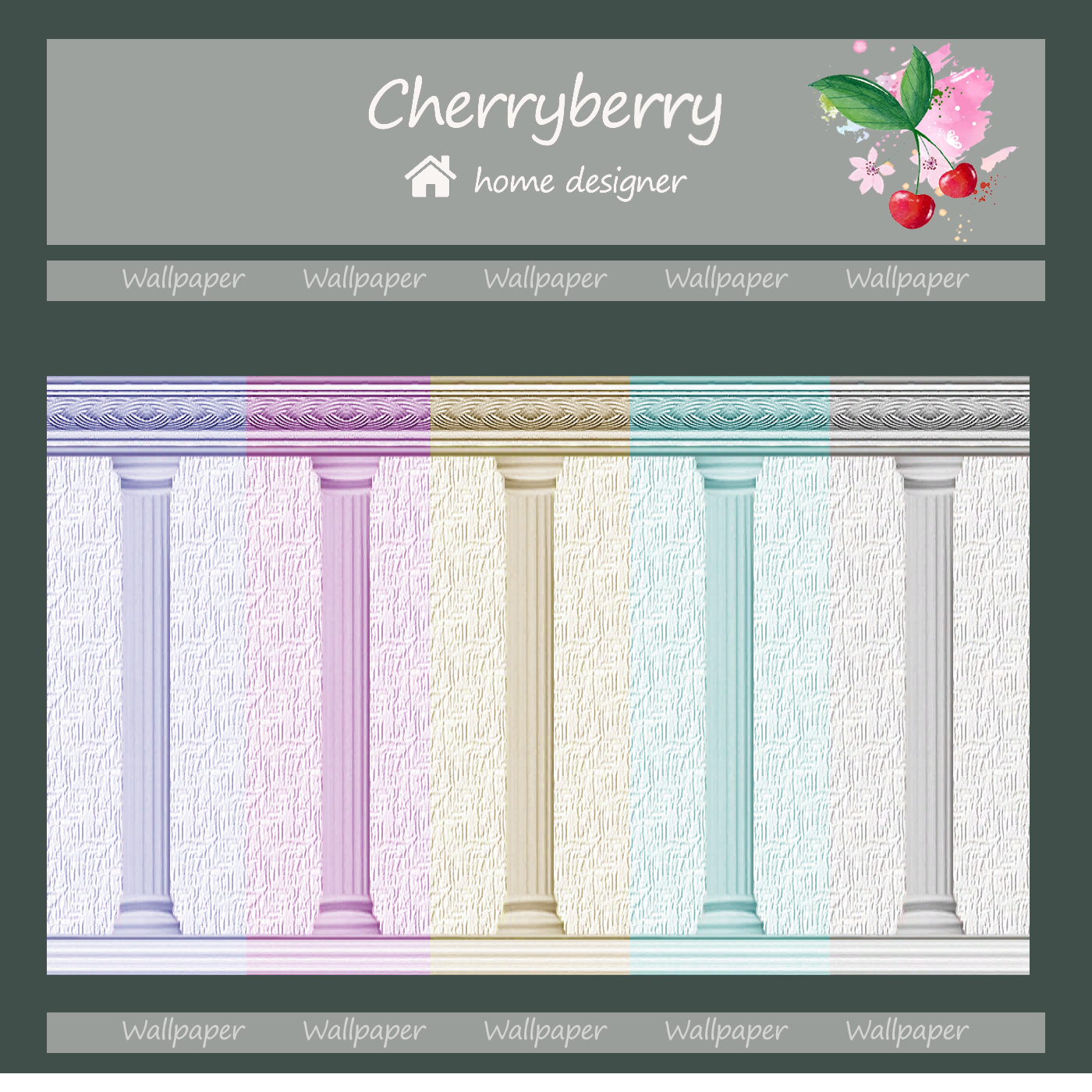 wallpaper with columns - The Sims 4 Build / Buy - CurseForge