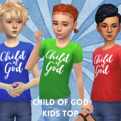 Install Child of God Kids Top - The Sims 4 Mods - CurseForge