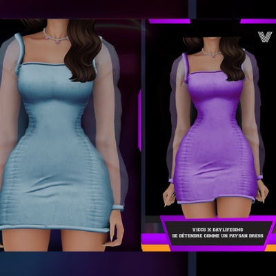 VICCS_SE DÉTENDRE COMME UN PAYSAN DRESS (TEEN-ELDER) - The Sims 4 Create a Sim - CurseForge