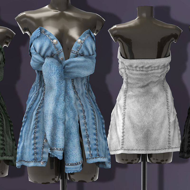 Tied Denim Jacket - The Sims 4 Create a Sim - CurseForge