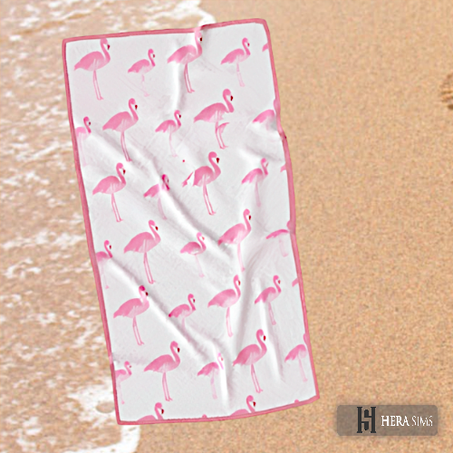 Flamingo beach towel - The Sims 4 Build / Buy - CurseForge