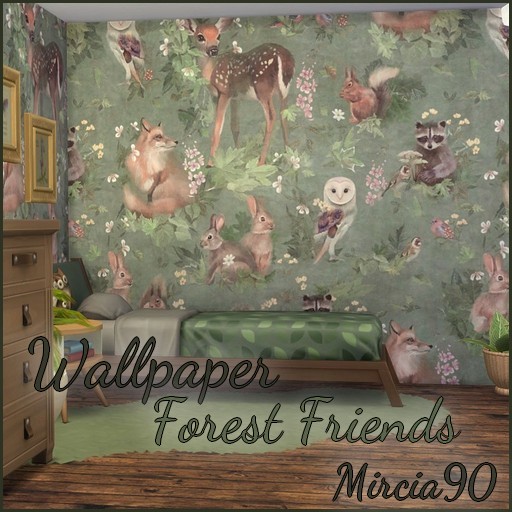 Wallpaper Forest Friends - The Sims 4 Build / Buy - CurseForge