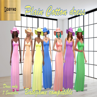 Summer cotton dress vibrant colors - The Sims 4 Create a Sim - CurseForge