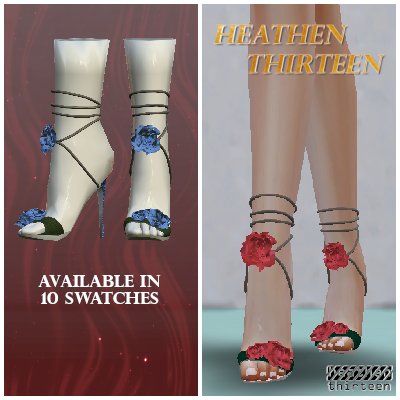 Rose Flower Embellished High Heels - The Sims 4 Create a Sim - CurseForge