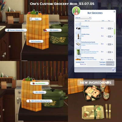 CUSTOM GROCERY BY ONI'S - Spanish translation - The Sims 4 Mods ...