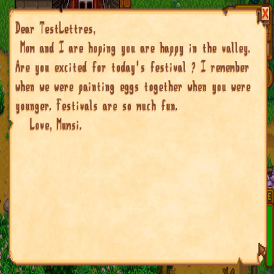 Lumisteria Letters From Parents - Stardew Valley Mods - CurseForge