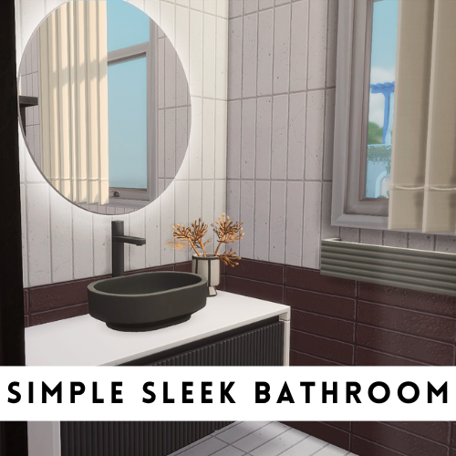 Simple Sleek bathroom - Files - The Sims 4 Rooms / Lots - CurseForge