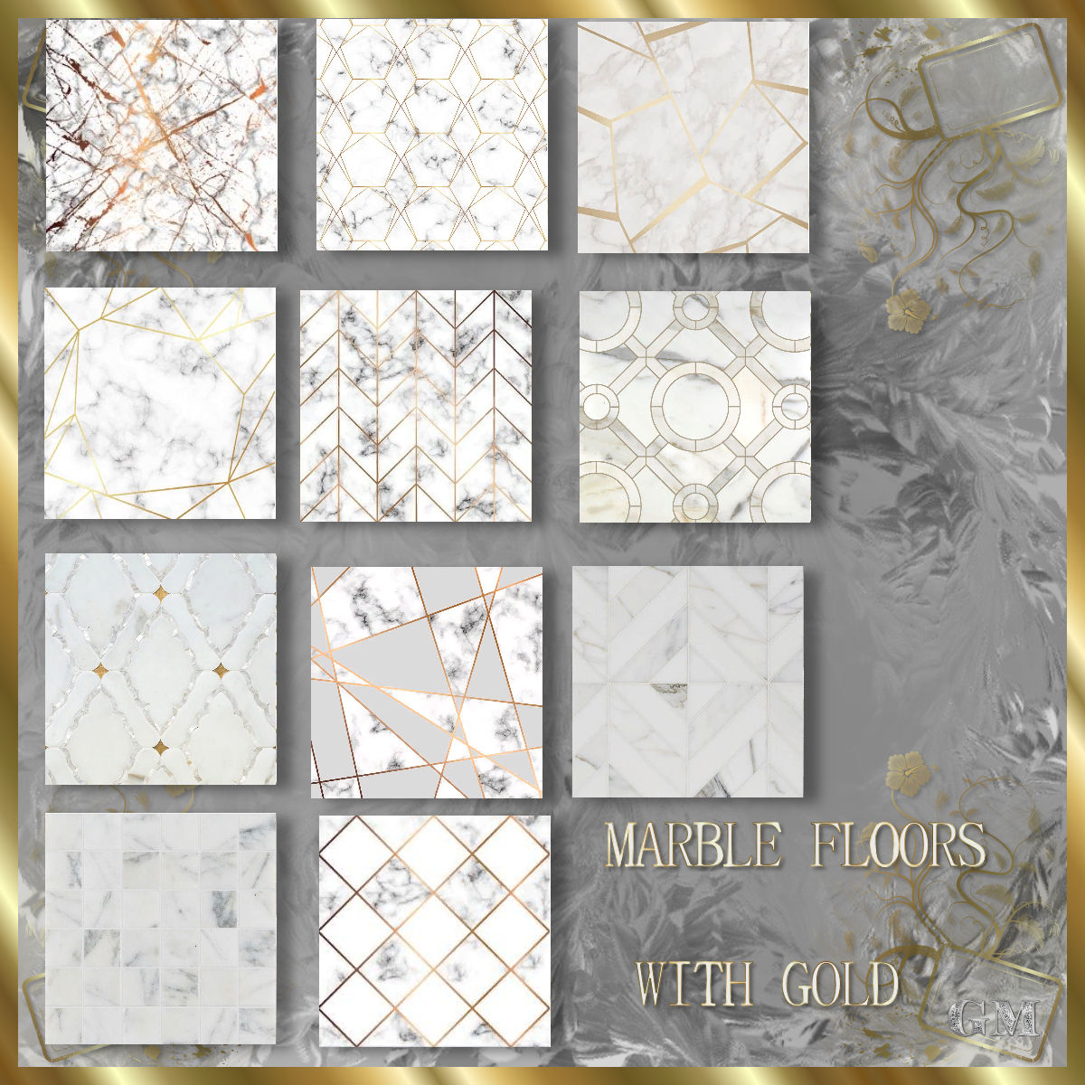 MARBLE FLOORS WITH GOLD - The Sims 4 Build / Buy - CurseForge