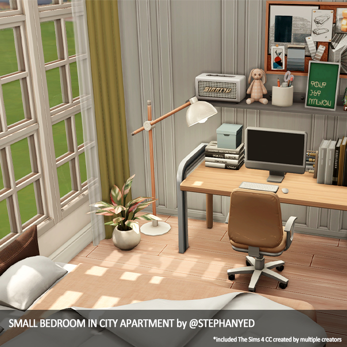 Small Bedroom in City Apartment - The Sims 4 Rooms / Lots - CurseForge