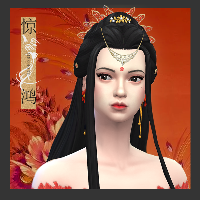 Chinese Hairstyle - Jinghong - The Sims 4 Create a Sim - CurseForge