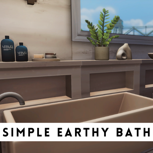 Simple Earthy Bathroom - The Sims 4 Rooms / Lots - CurseForge