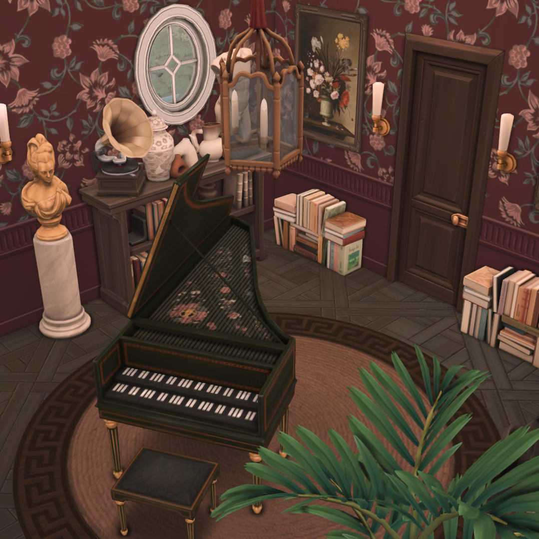 The Burgundy Living Room - The Sims 4 Rooms / Lots - CurseForge