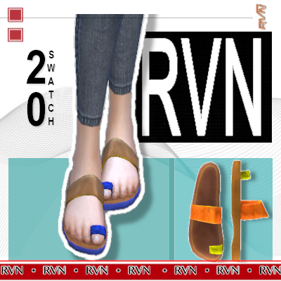 Modish Arch Toe Strap Leather Flat Summer Sandals - Files - The Sims 4 ...