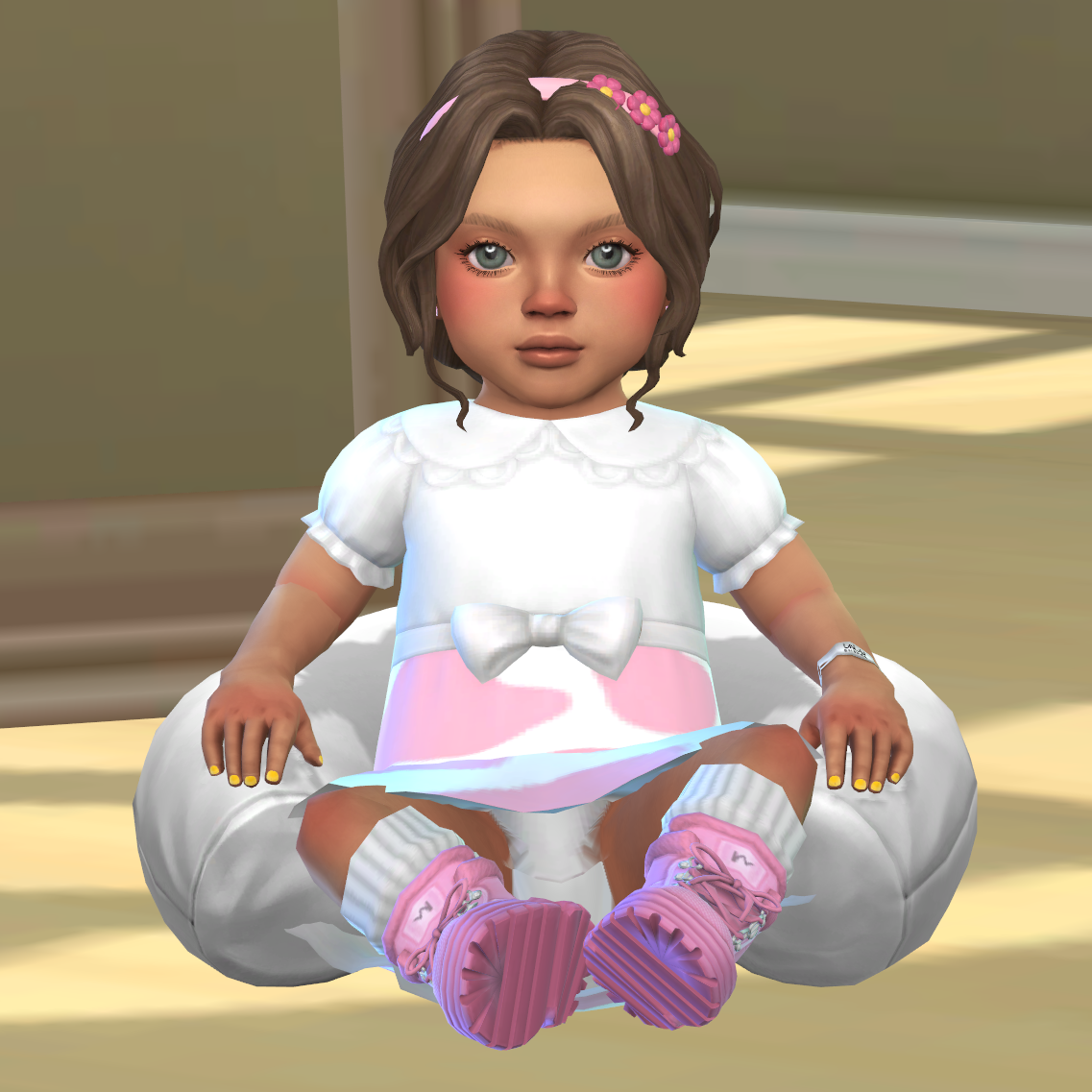 BGC Cow Print Dress Infant - Screenshots - The Sims 4 Create a Sim ...