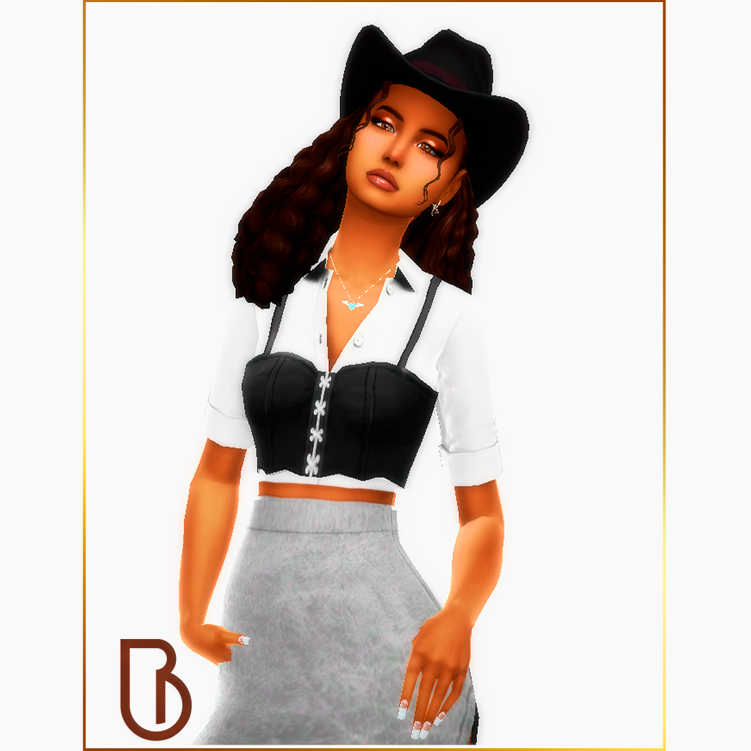 Woman Top - Western - Version 2 - The Sims 4 Create a Sim - CurseForge