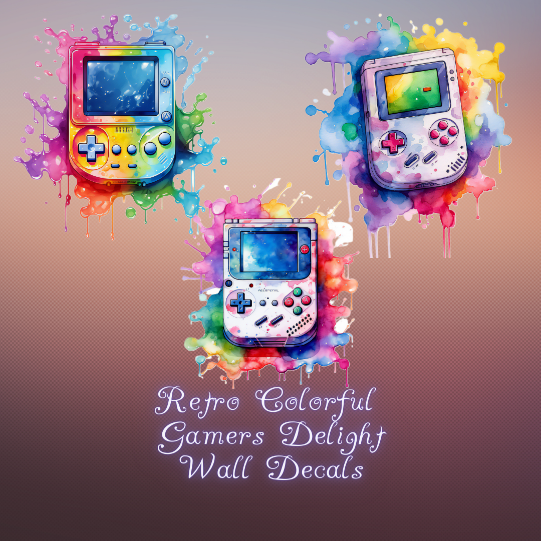 Retro Colorful Gamers Delight Wall Decals - The Sims 4 Build / Buy - CurseForge