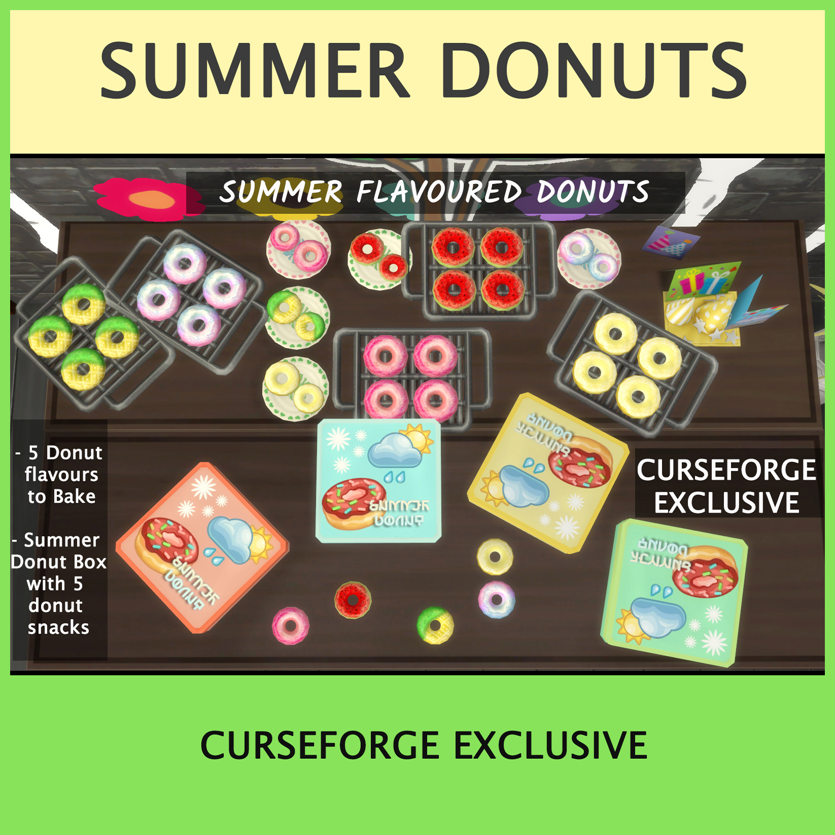 Summer Flavoured Donuts - The Sims 4 Mods - CurseForge