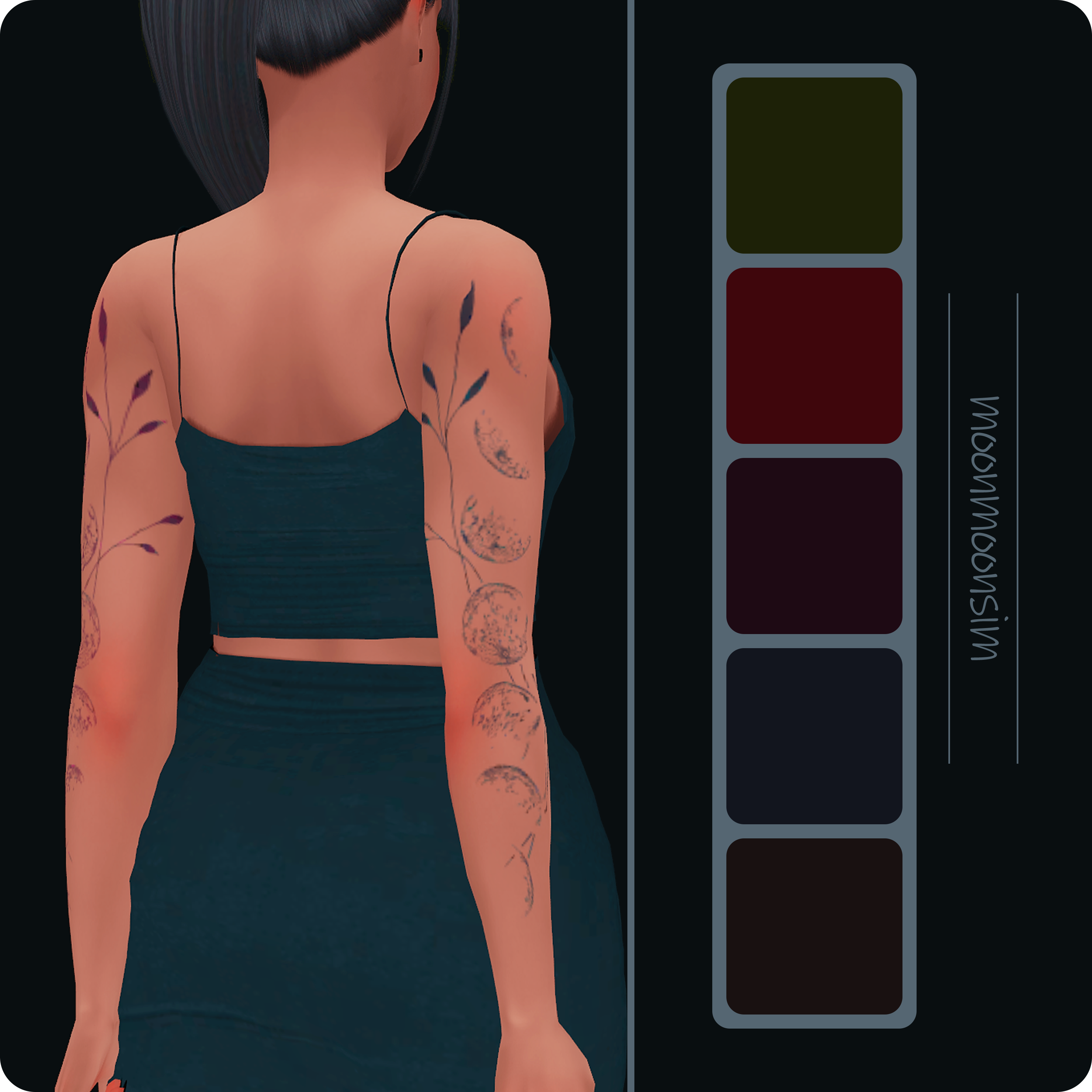 Tattoo N158 - The Sims 4 Create a Sim - CurseForge