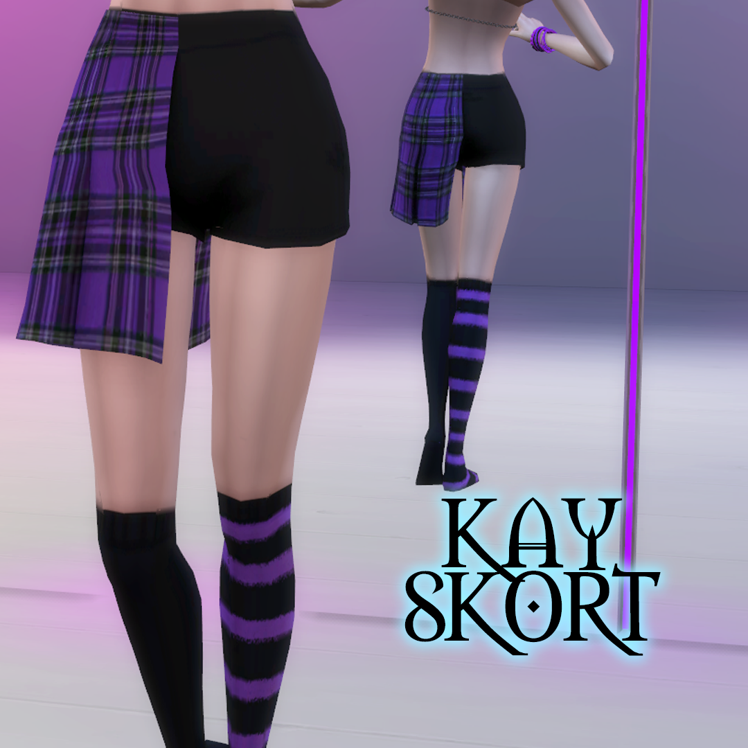 Kay Skort (E-Nation Collection) - The Sims 4 Create a Sim - CurseForge