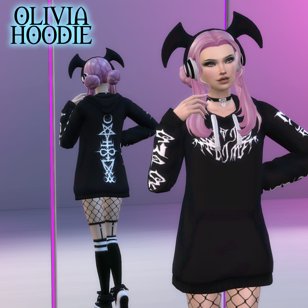 Olivia Hoodie (E-Nation Collection) - The Sims 4 Create a Sim - CurseForge