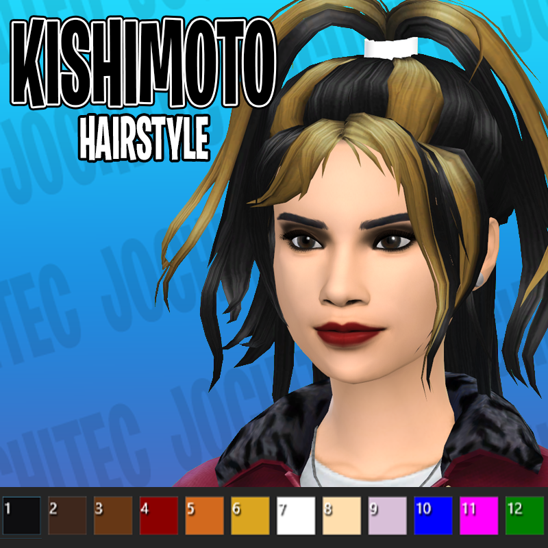 Kishimoto hairstyle by Jochi - Files - The Sims 4 Create a Sim - CurseForge