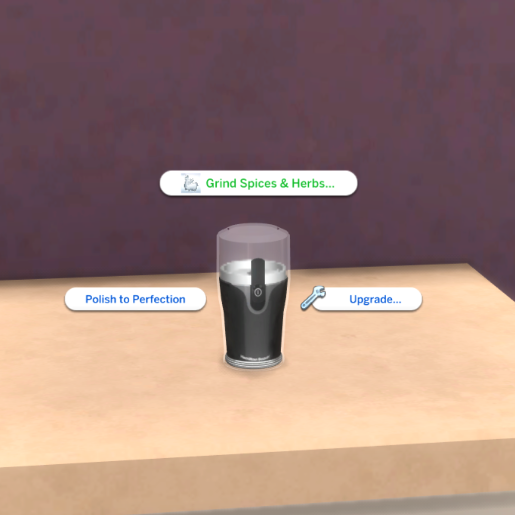 Spice Grinder - The Sims 4 Mods - CurseForge