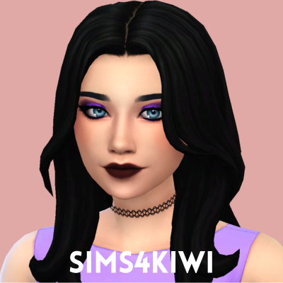 Night Black Medium Wave Hair - The Sims 4 Create a Sim - CurseForge
