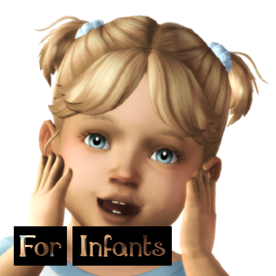 Bridget Hair For Infants - The Sims 4 Create a Sim - CurseForge