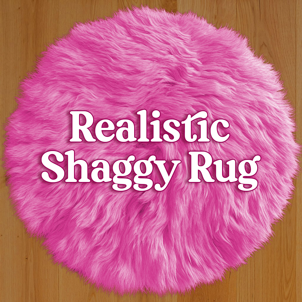 Very Shaggy Realistic Rug, 6 variations - The Sims 4 Build / Buy ...