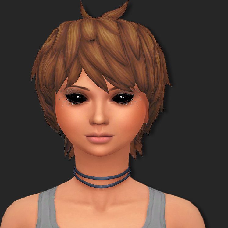 Shaggy Non-Cat Ears Hair Screenshots - Create a Sim - The Sims 4