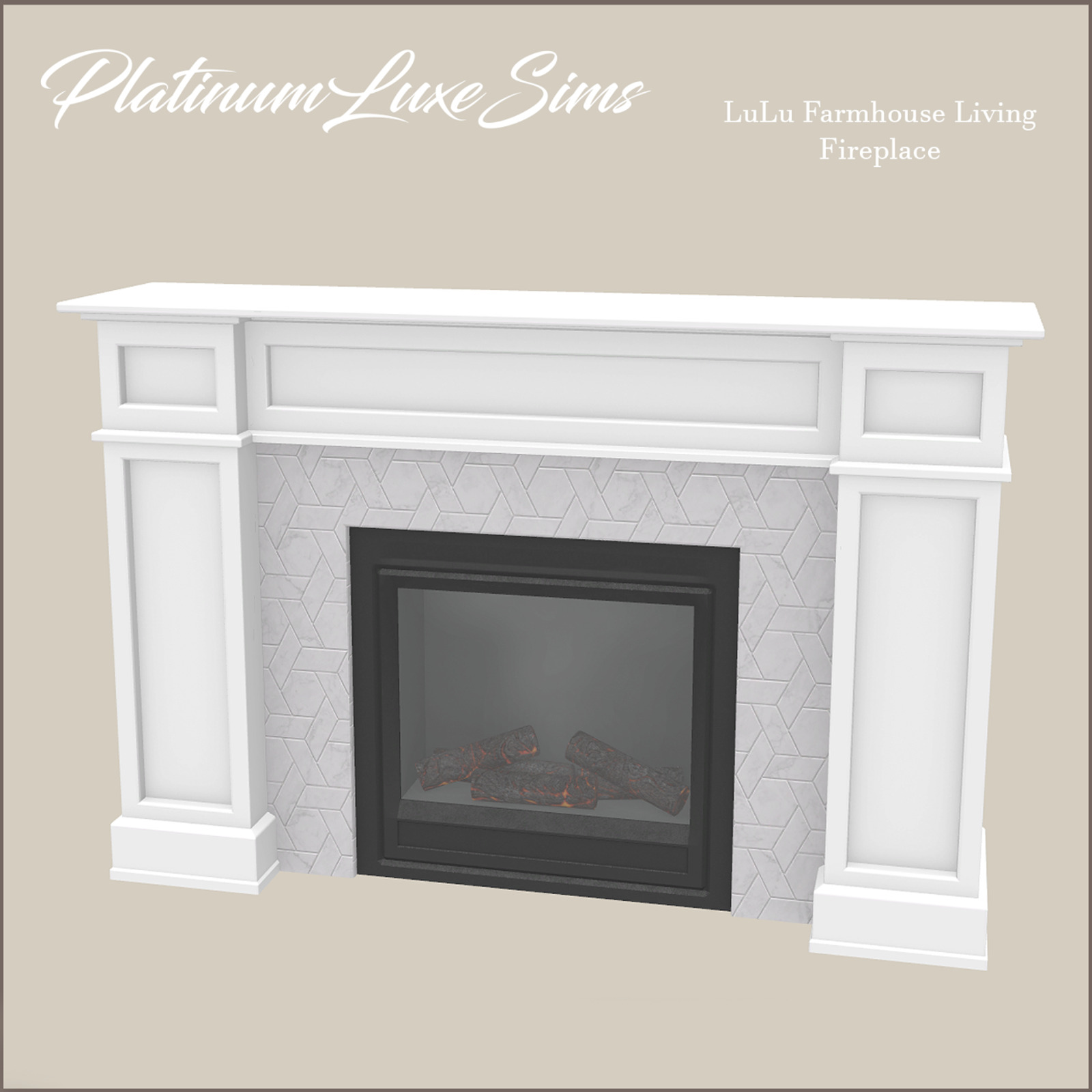 LuLu Farmhouse Living Fireplace - The Sims 4 Build / Buy - CurseForge