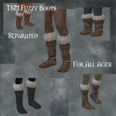 TSM Fuzzy Boots for All Ages - The Sims 4 Create a Sim - CurseForge
