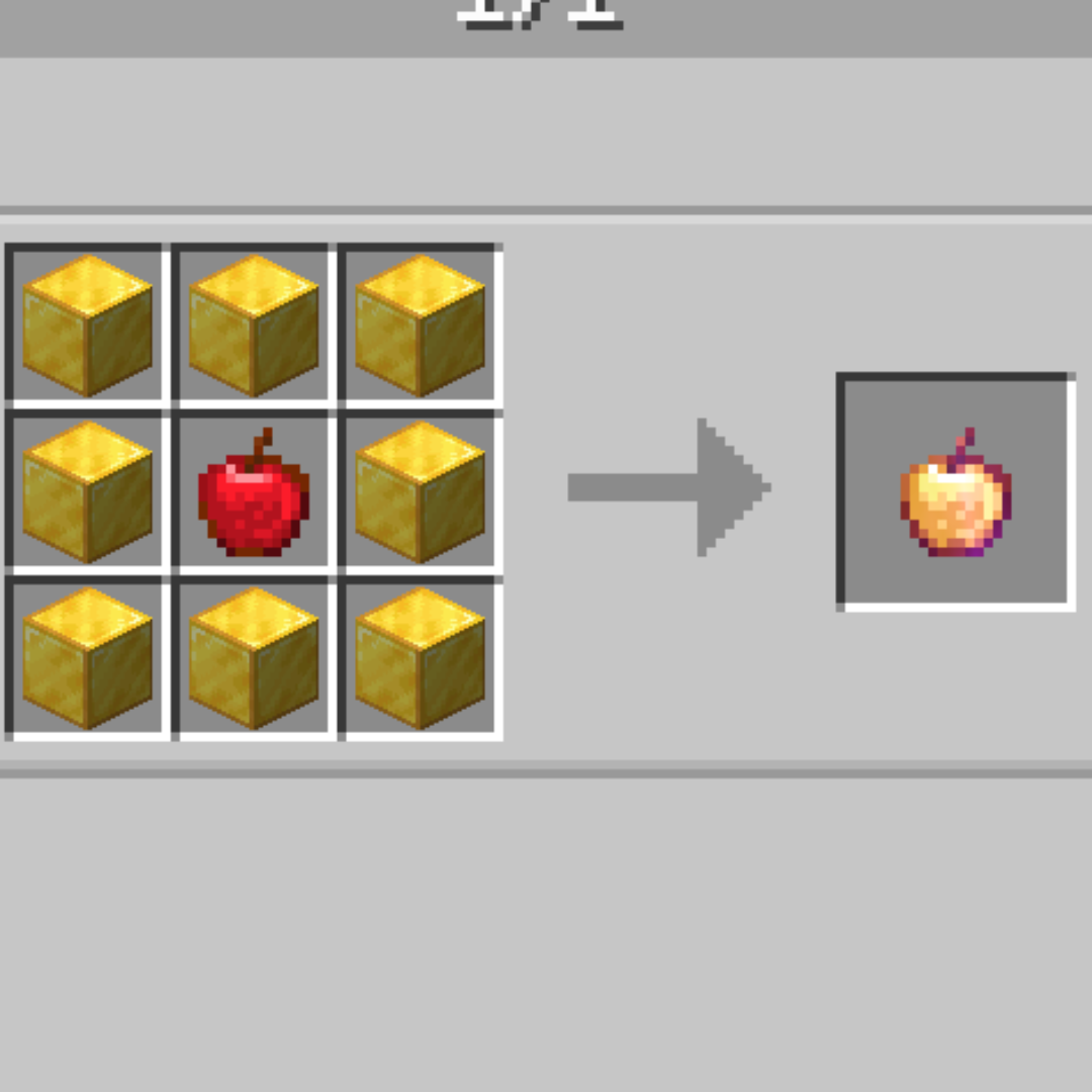 Minecraft Golden Apple Recipe