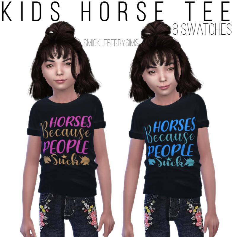 Kids Horse Tee - The Sims 4 Create a Sim - CurseForge