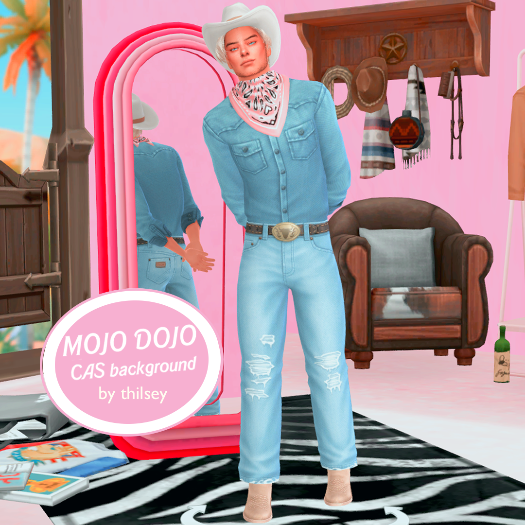 Mojo Dojo CAS background by thilsey 🐴 - The Sims 4 Mods - CurseForge
