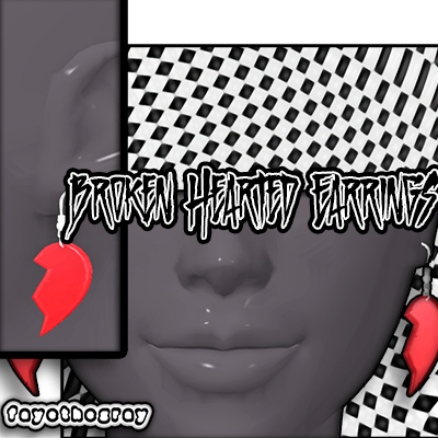 broken hearted, earrings - The Sims 4 Create a Sim - CurseForge