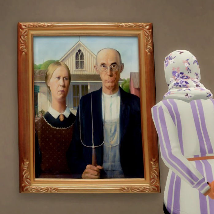 Sim City Gothic - BGC Painting - The Sims 4 Build / Buy - CurseForge