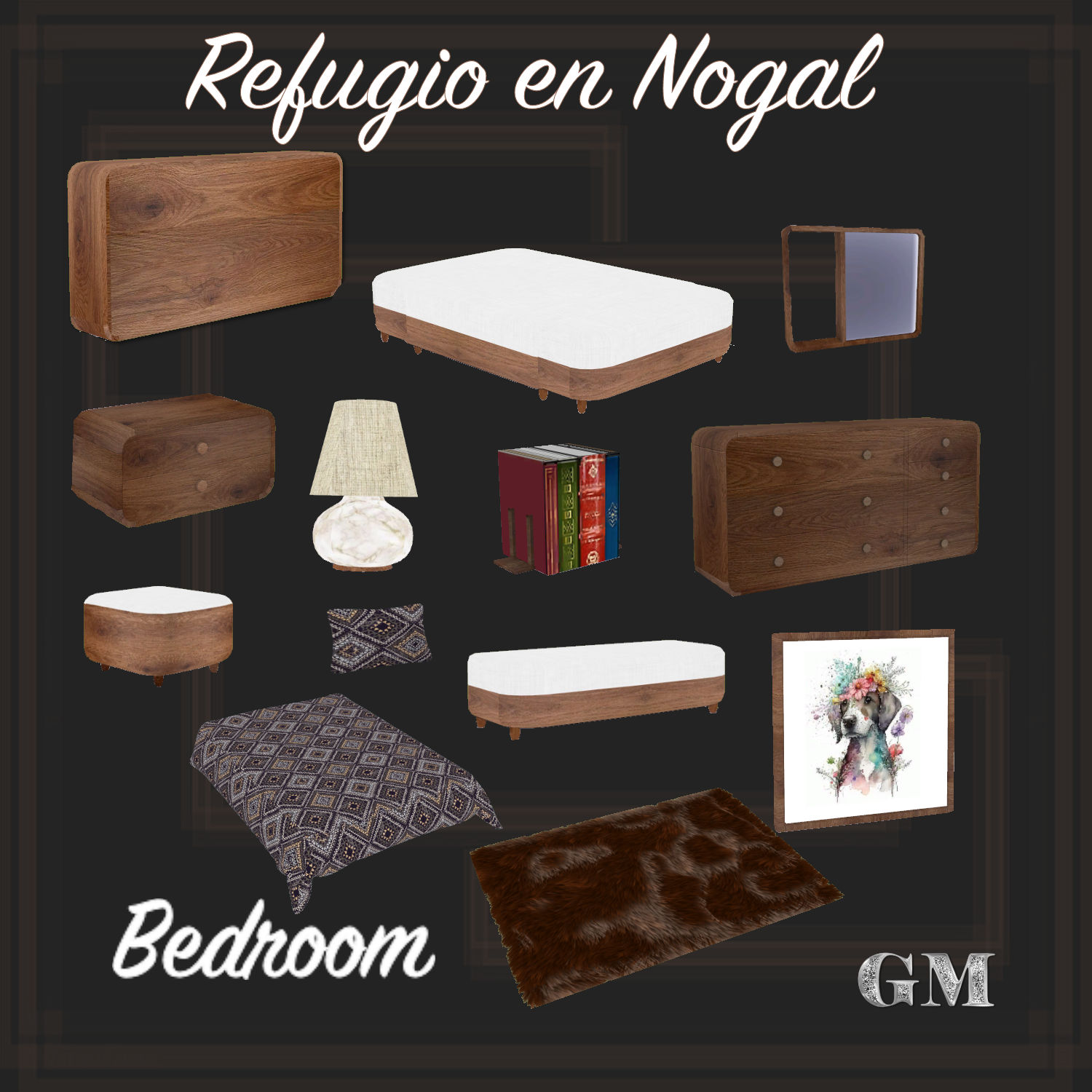 REFUGIO EN NOGAL BEDROOM SET - The Sims 4 Build / Buy - CurseForge