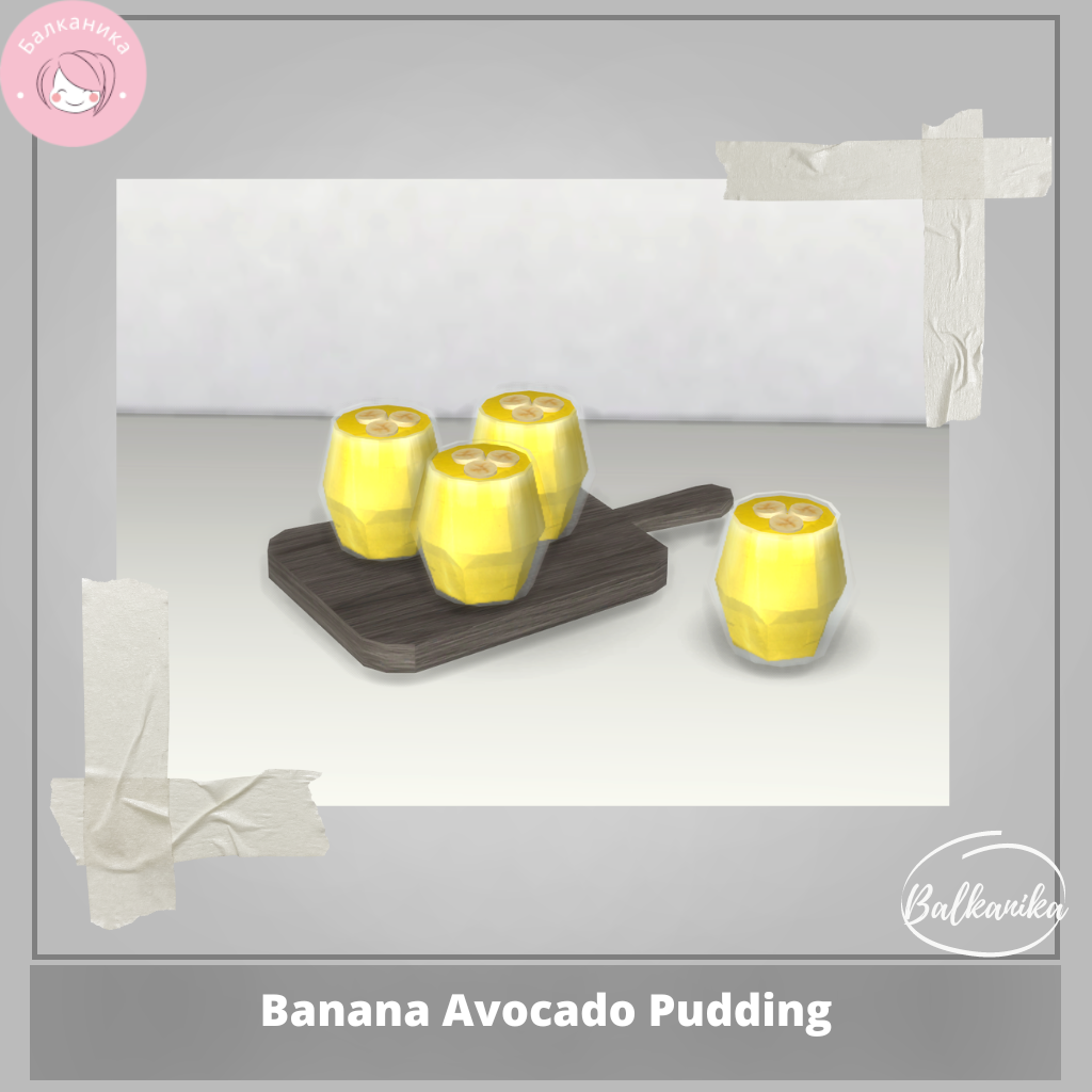 Banana Avocado Pudding - The Sims 4 Mods - CurseForge