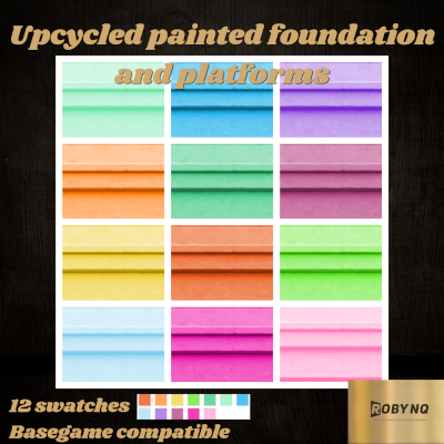Upcycled painted foundation and platforms - The Sims 4 Build / Buy ...
