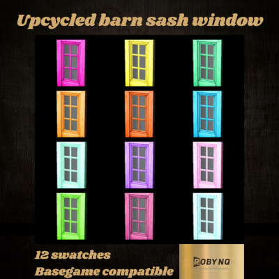 Upcycled painted barn sash windows - The Sims 4 Build / Buy - CurseForge