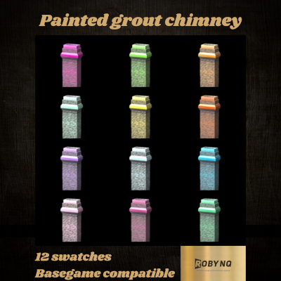 Upcycled painted grout chimney - The Sims 4 Build / Buy - CurseForge