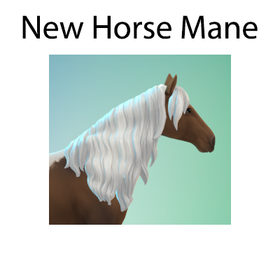 Longer Wavy Horse Mane - The Sims 4 Pets - CurseForge