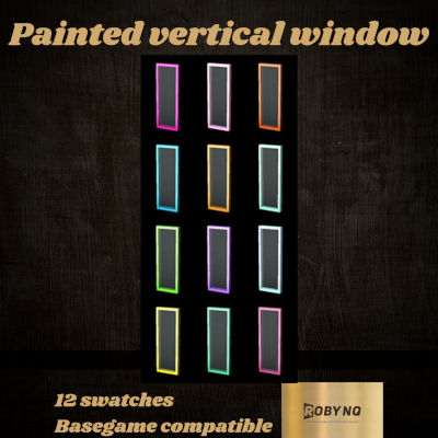 Upcycled painted vertical windows - The Sims 4 Build / Buy - CurseForge