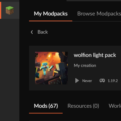 Wolfion light pack - Minecraft Modpacks - CurseForge