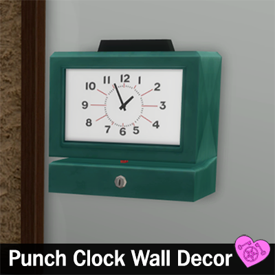 Punch Clock Wall Decor - The Sims 4 Build / Buy - CurseForge